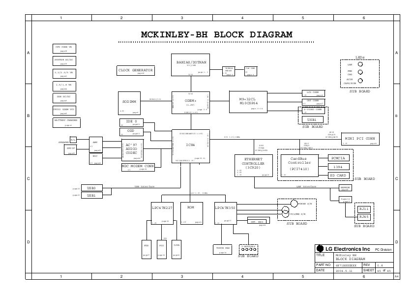 Схема Boardview LG LM40 / LM50 / LS40 / LS50